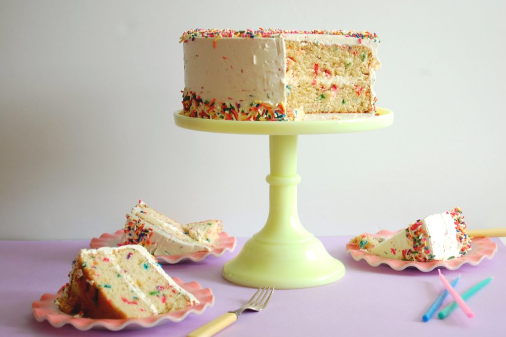 Confetti Cake Recipe | Moist + Easy Birthday Layer Cake