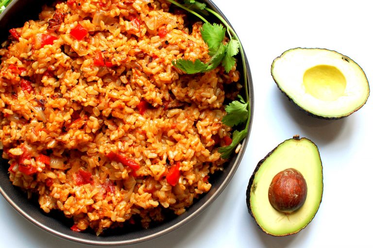 Restaurant Mexican Brown Rice Recipe (Spanish Rice) | Unpeeled Journal