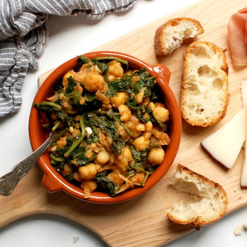 Spanish Garbanzos and Greens: Easy Vegan Tapas | Unpeeled Journal