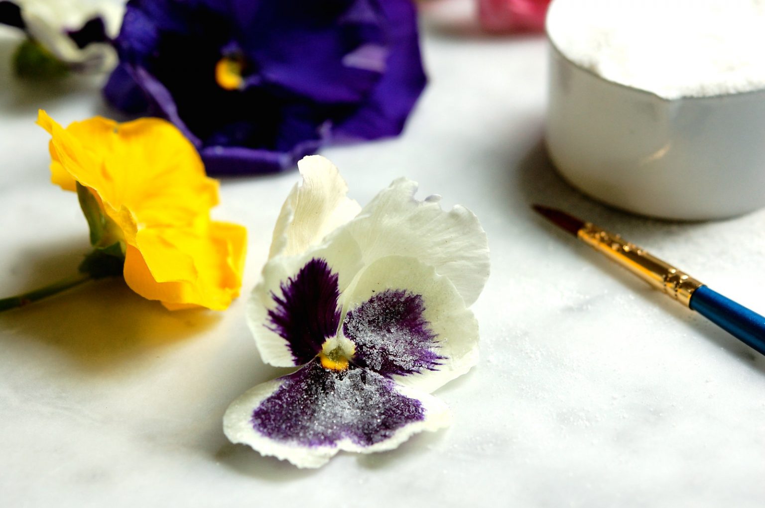 How to Make Candied Flowers for Cake Decorations