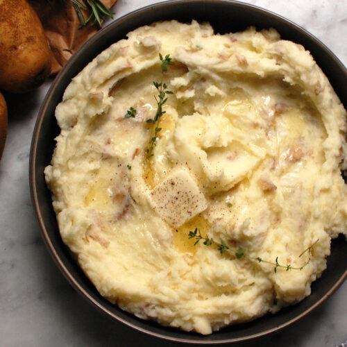 Slightly-Fancy Mashed Potatoes | Steeped With Aromatics